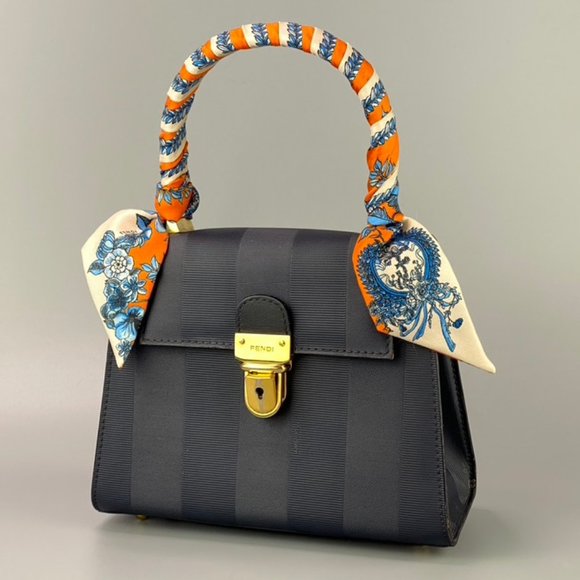 Fendi | Accessories | Authentic Vintage Fendi Silk Twilly Scarf | Poshmark
